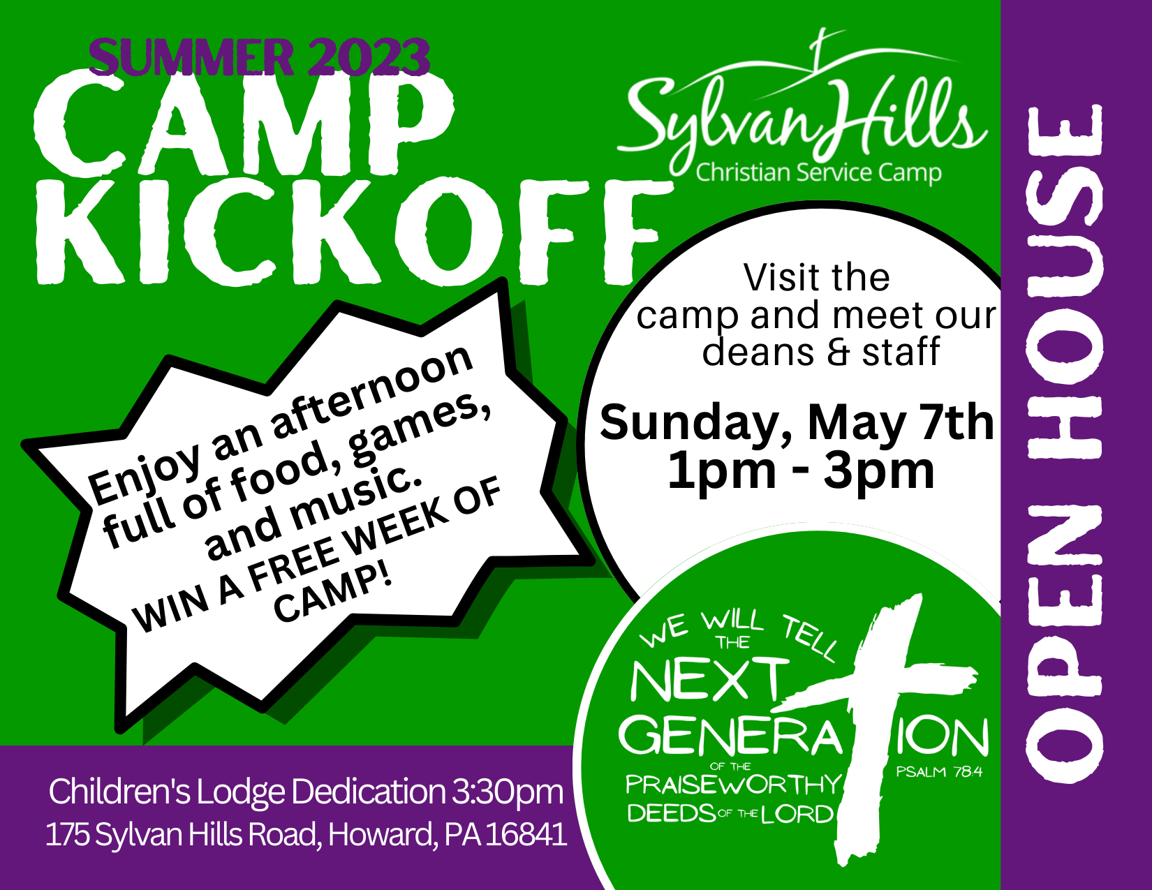 Camp Kickoff is tomorrow! – Sylvan Hills Christian Service Camp